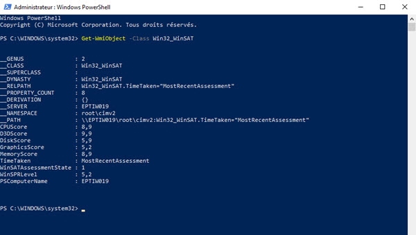Comment connaître l’indice de performance de son PC sous Windows 10