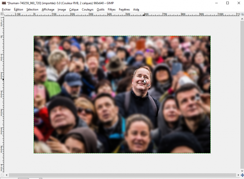 Comment flouter des élements sur une image