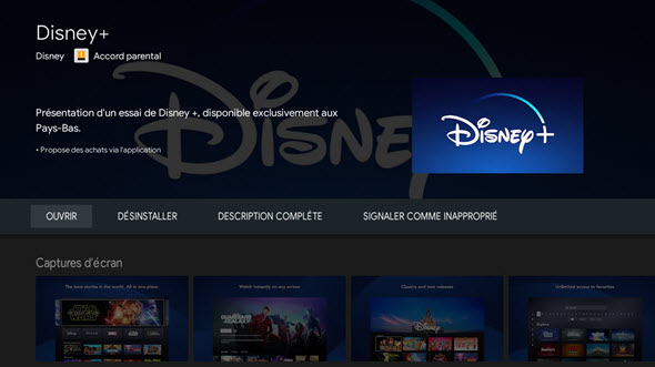 Comment installer Disney+ sur Android TV