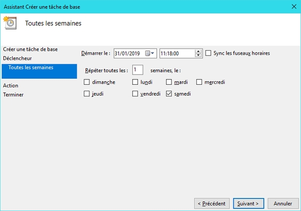 Comment créer une tâche simple avec le planificateur de Windows 10